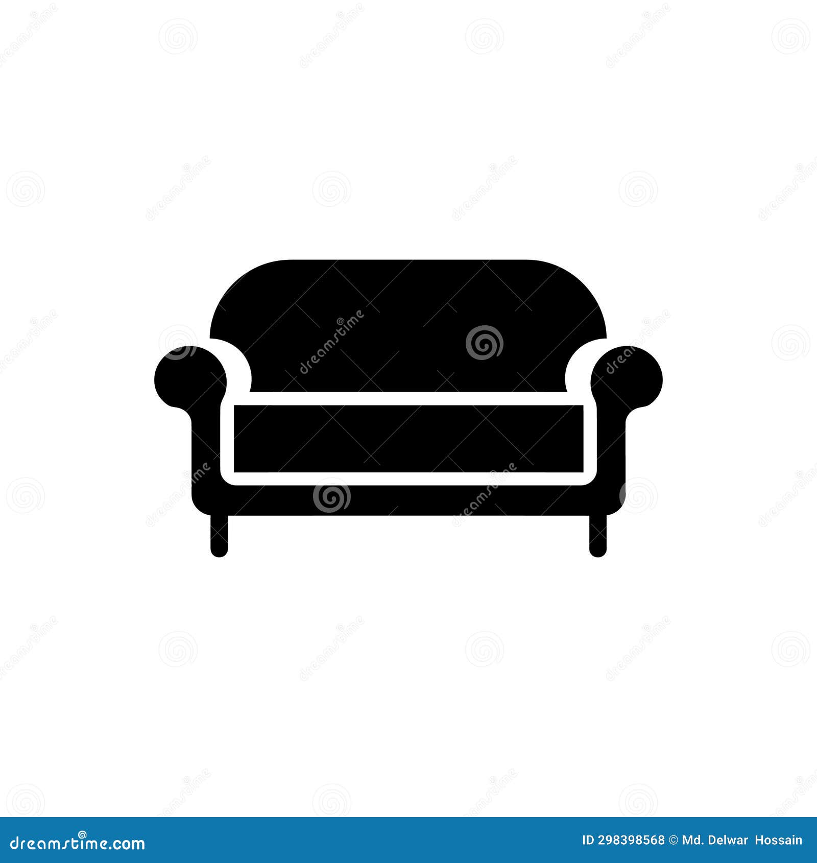 Living room icon stock vector. Illustration of symbol - 298398568