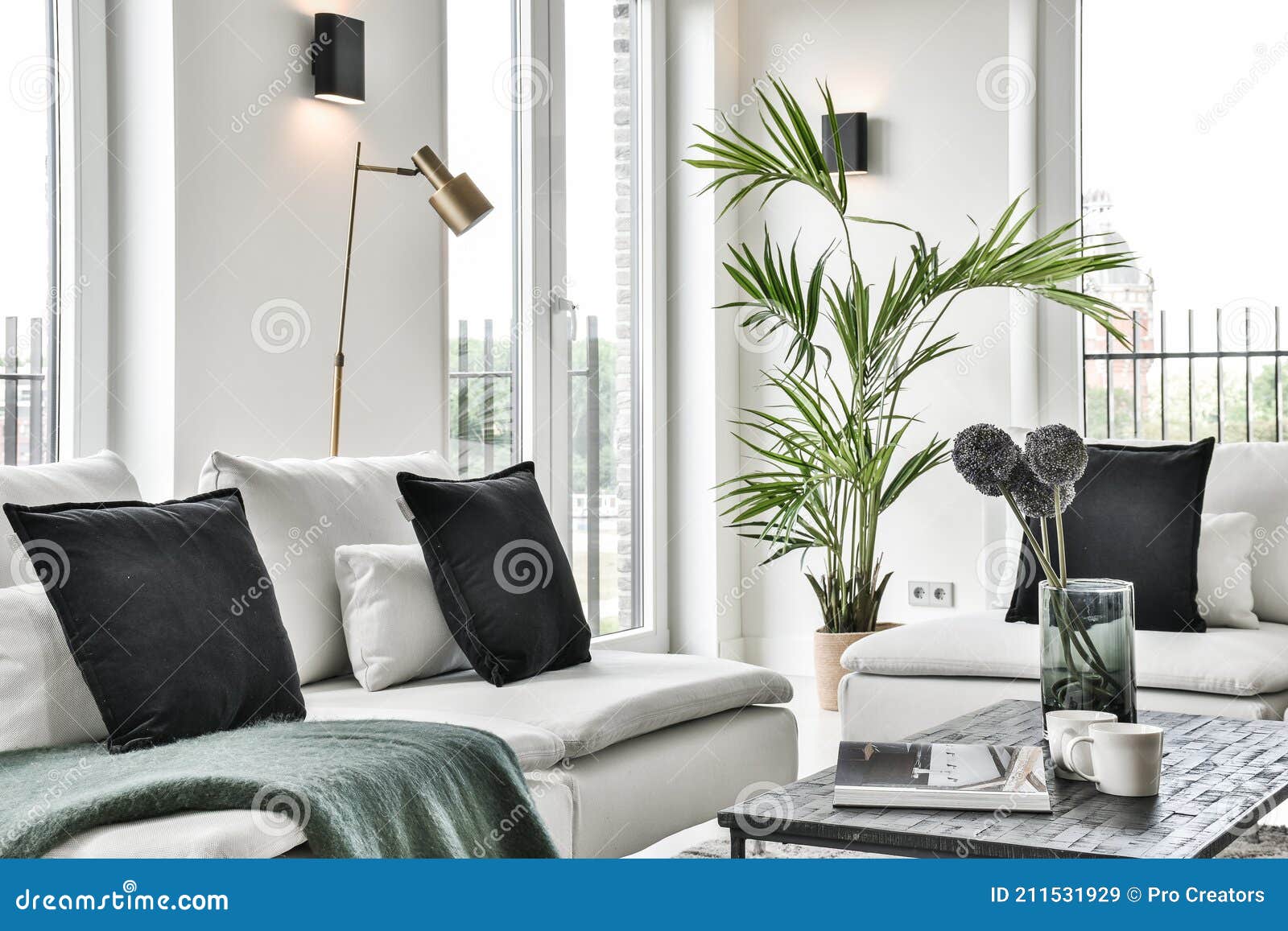 Living room interior stock image. Image of contemporary - 211531929