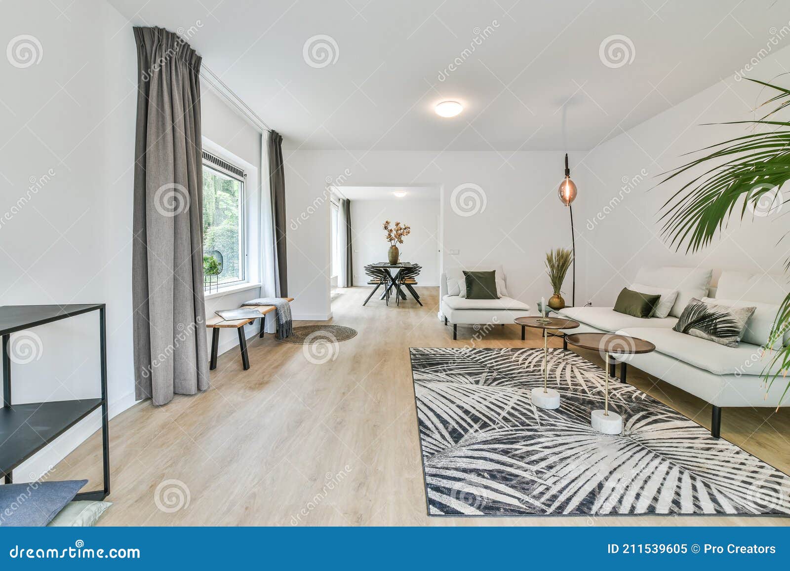 Living room interior stock image. Image of apartment - 211539605