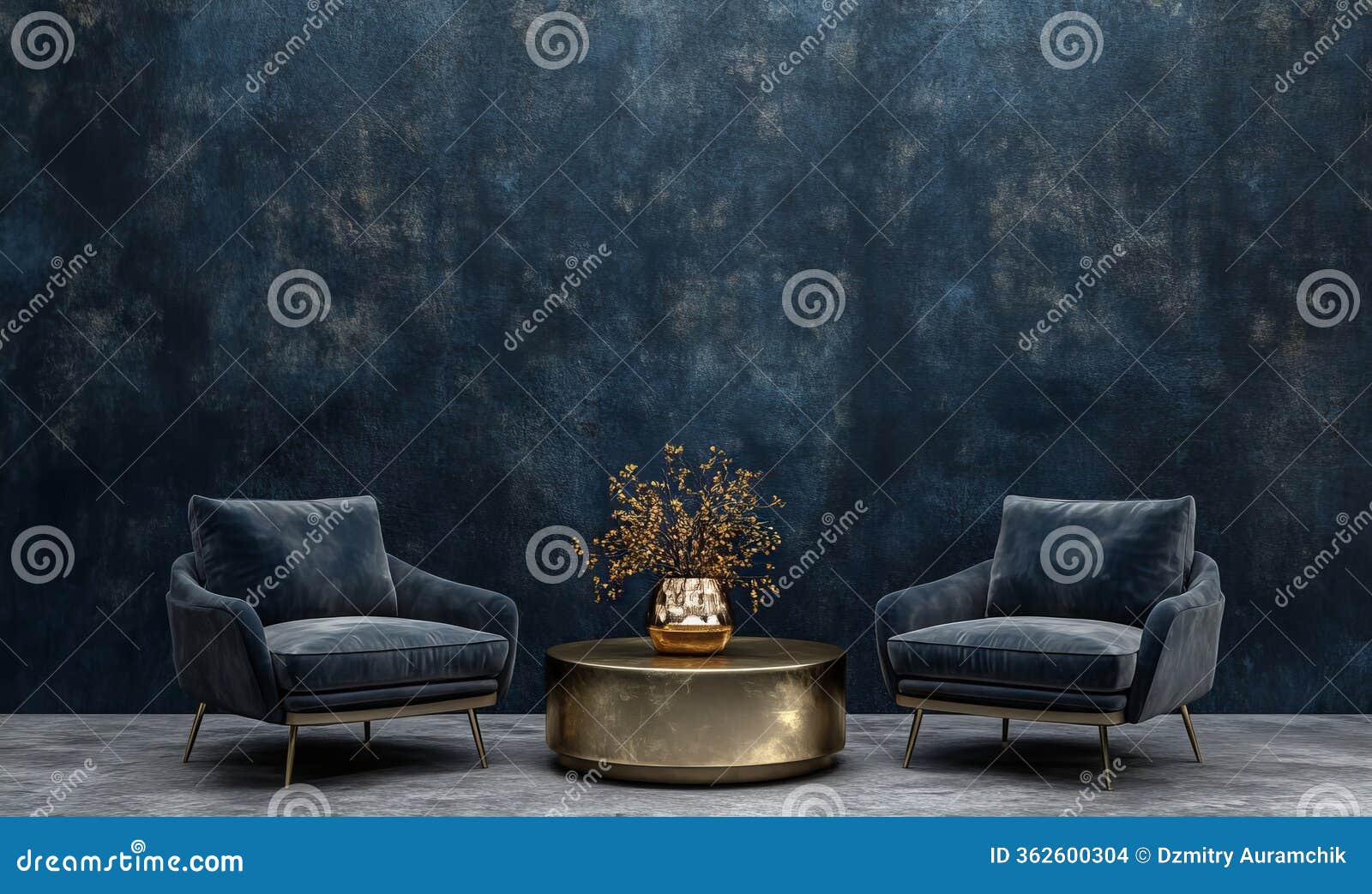 Living Room with Modern Lounge Design and a Concrete Wall Texture As ...