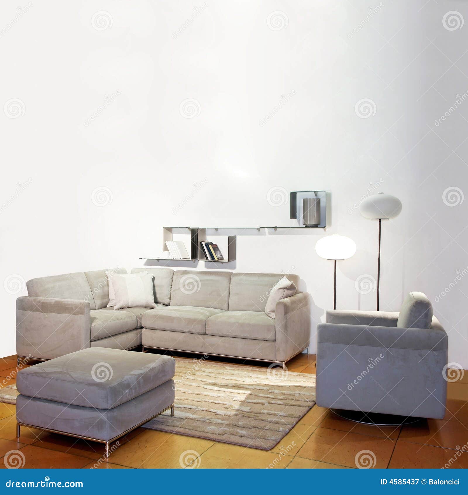 Living room simple stock image. Image of decoration, furniture - 4585437