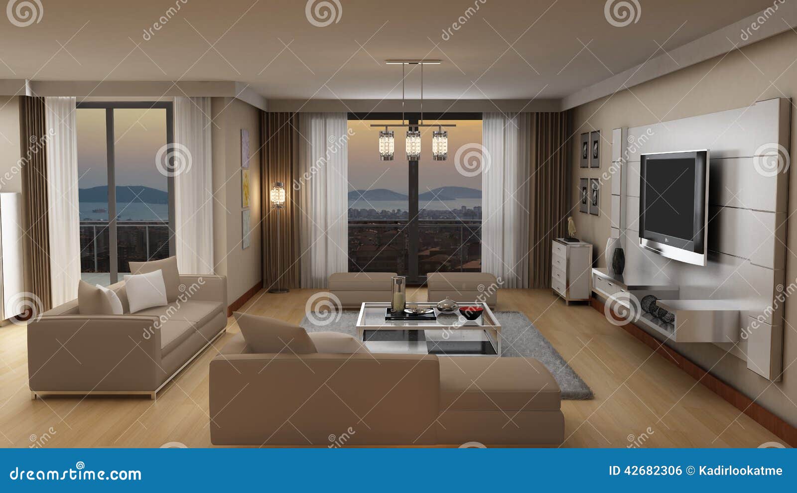 Living saloon stock photo. Image of family, bedroom, exclusive - 42682306