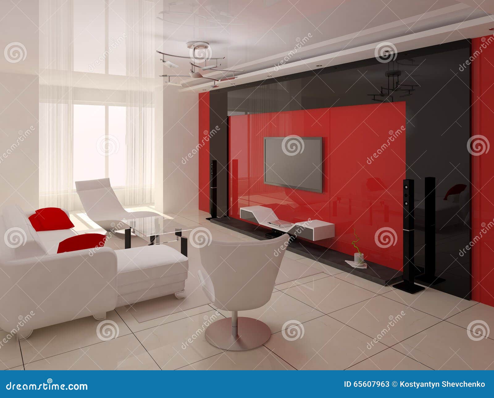 Living in the Style of Hi-tech. Stock Illustration - Illustration of ...