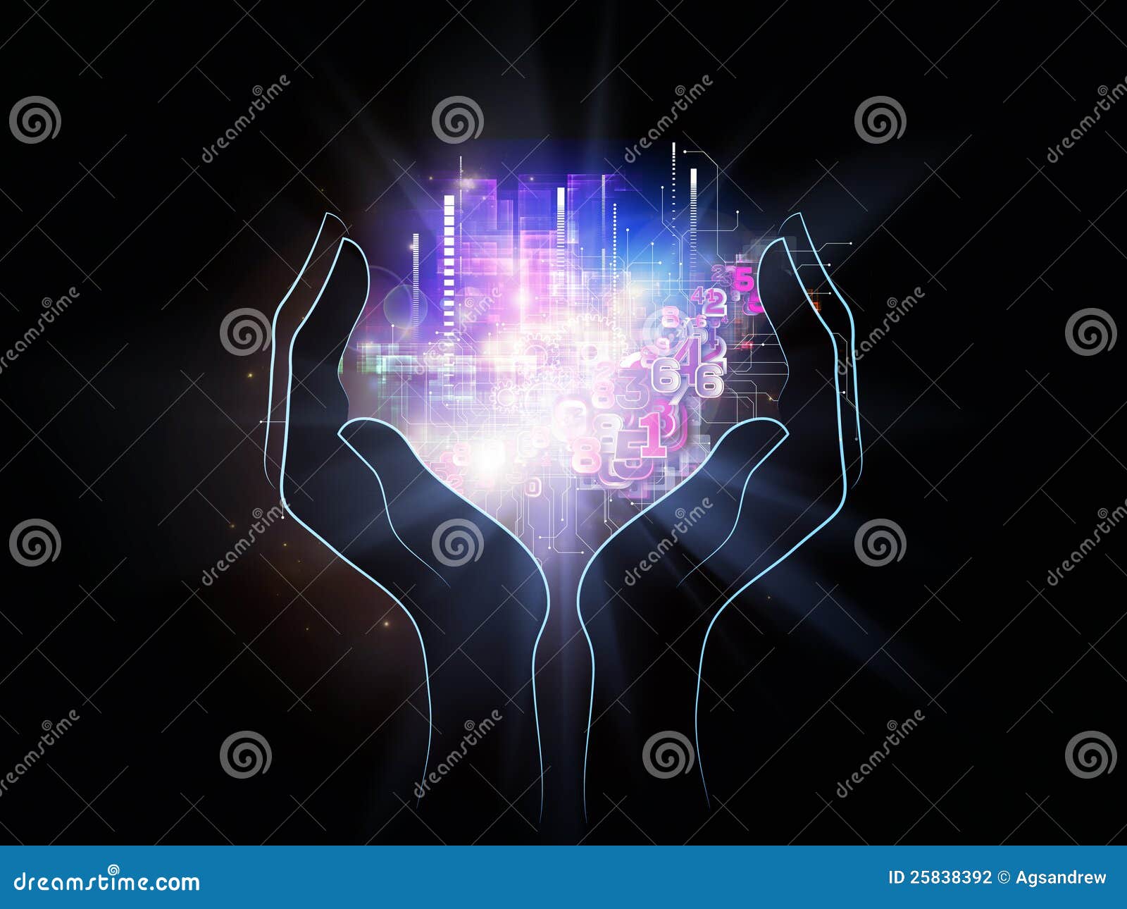 The Living Technology stock illustration. Illustration of knowledge ...