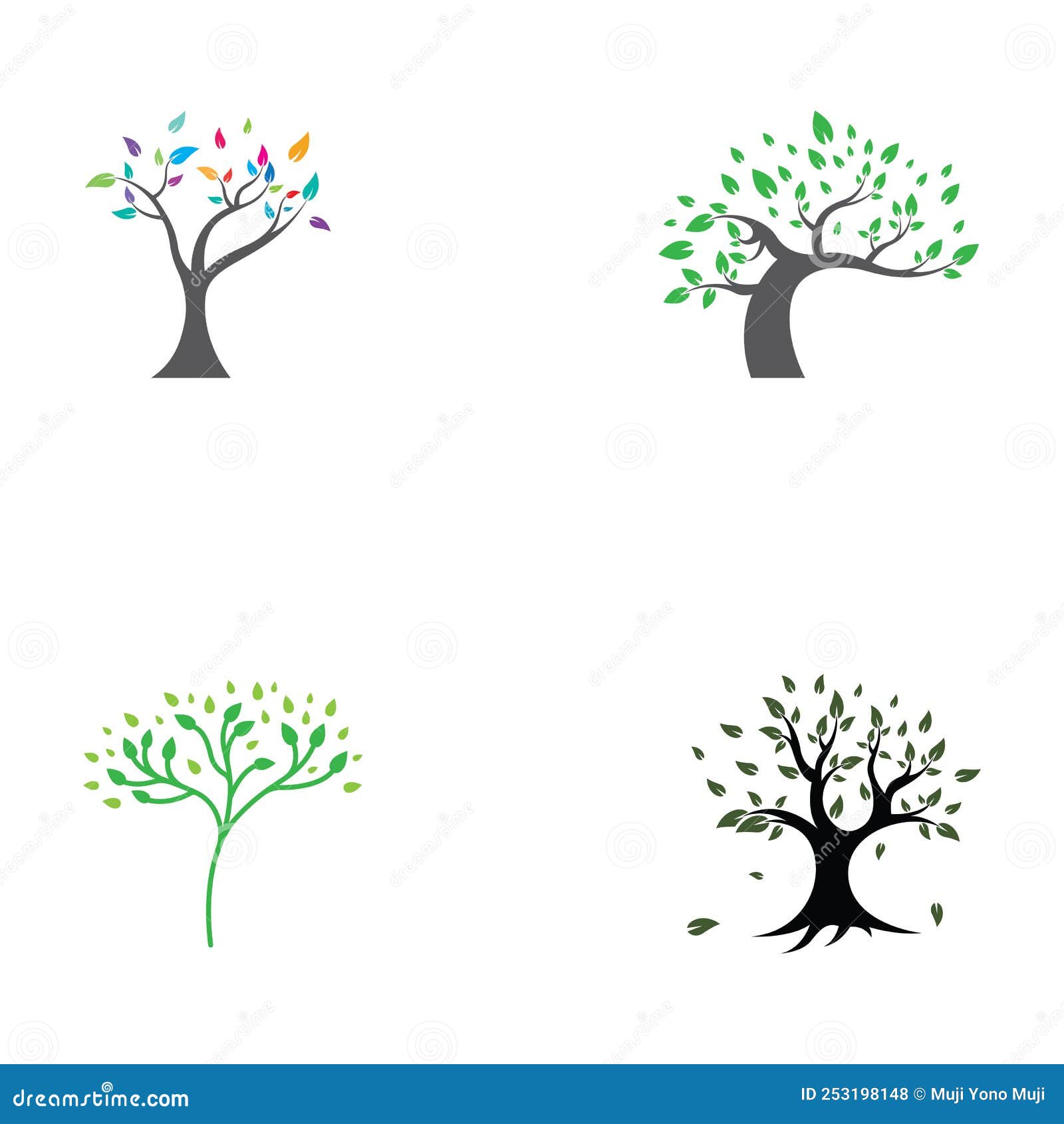 Living Tree Logo Design, Using a Vector Illustration Template Concept ...