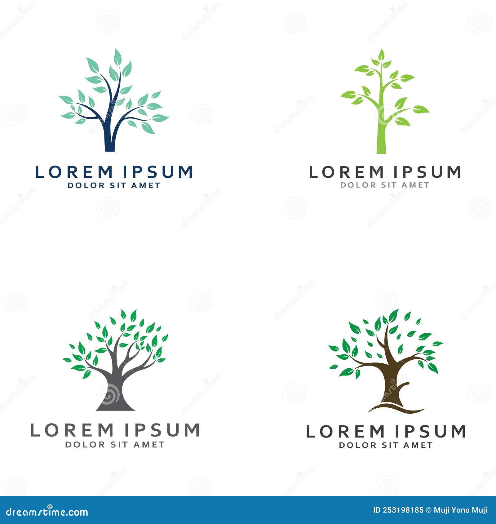Living Tree Logo Design, Using a Vector Illustration Template Concept ...