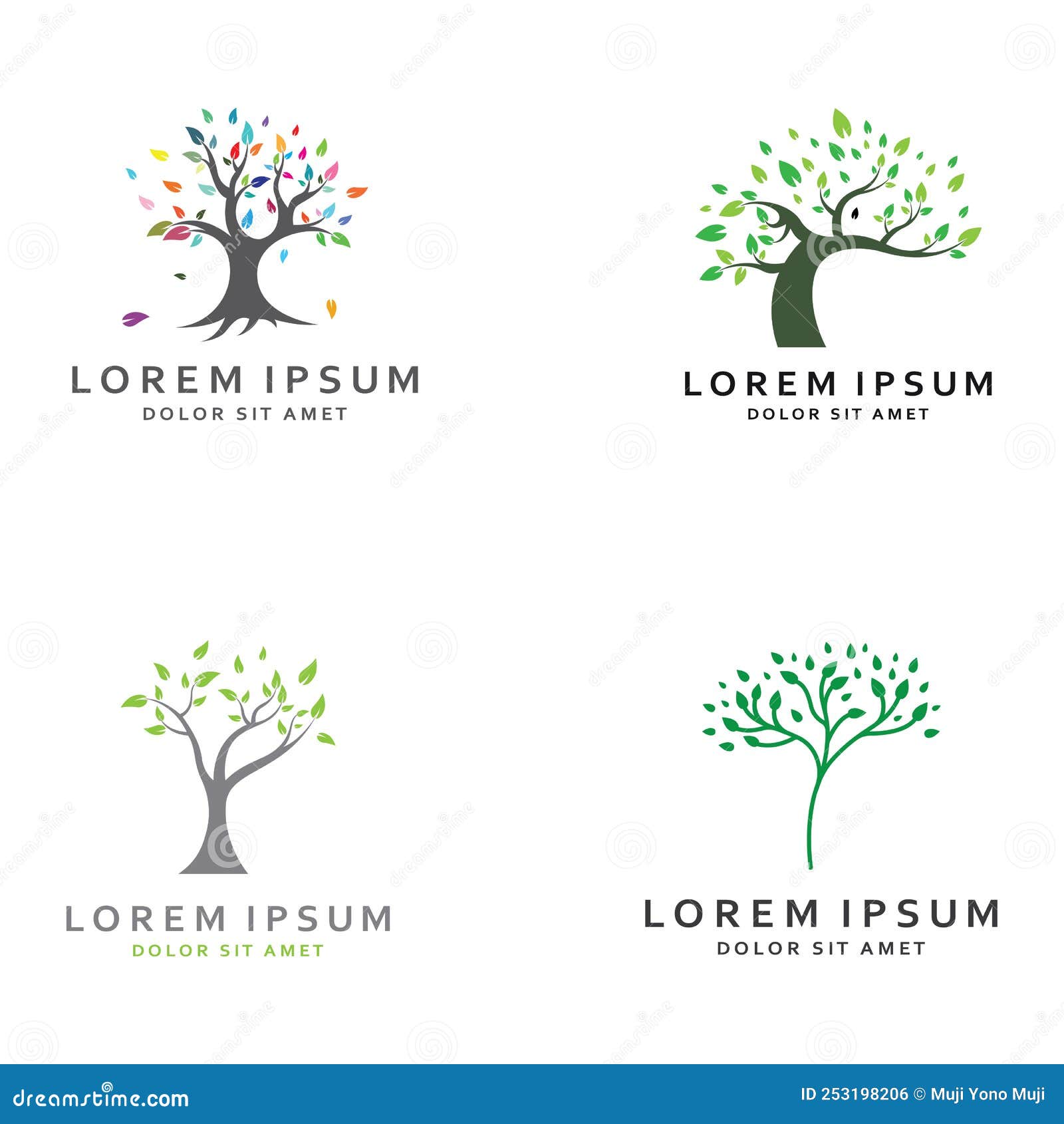 Living Tree Logo Design, Using a Vector Illustration Template Concept ...