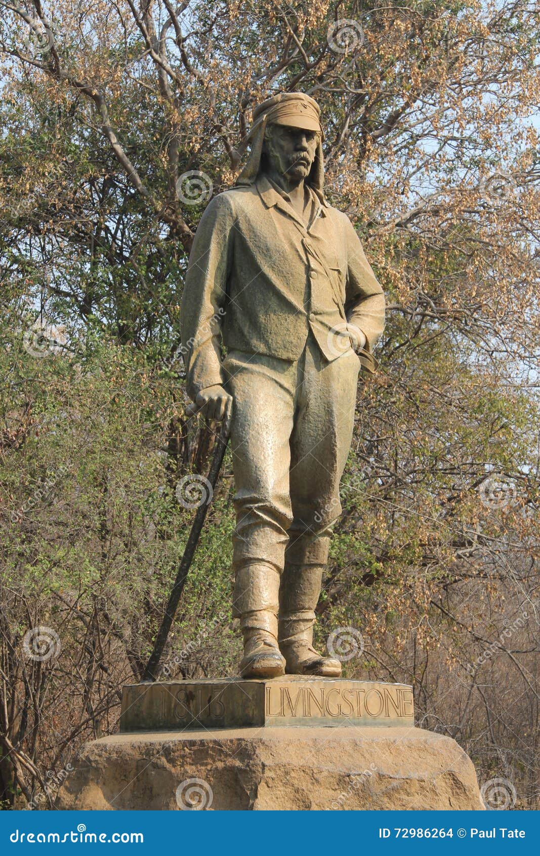 Livingstone statue stock photo. Image of explorer, livingstone - 72986264