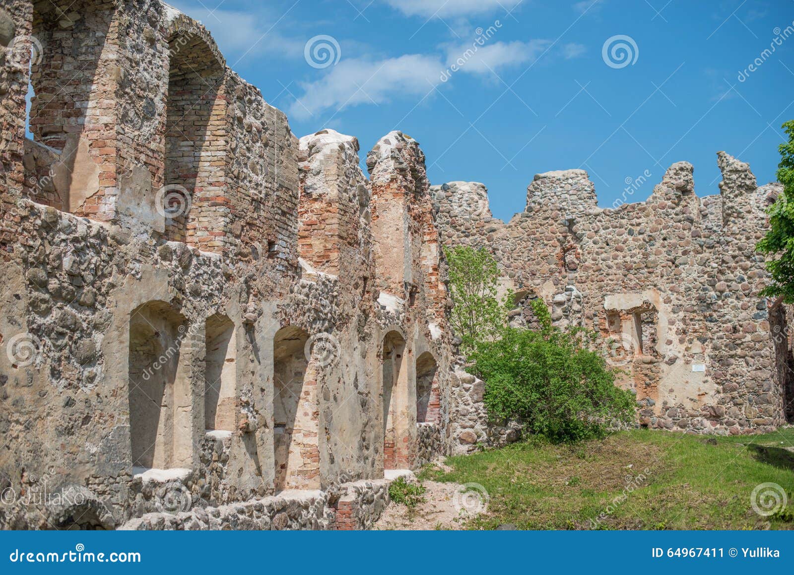 Livonian castle editorial photo. Image of history, bank - 64967411