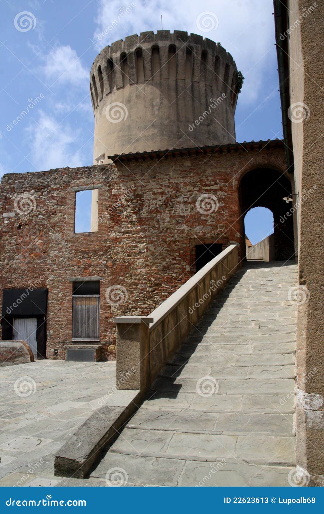 Livorno fortezza vecchia stock image. Image of monument - 22623613
