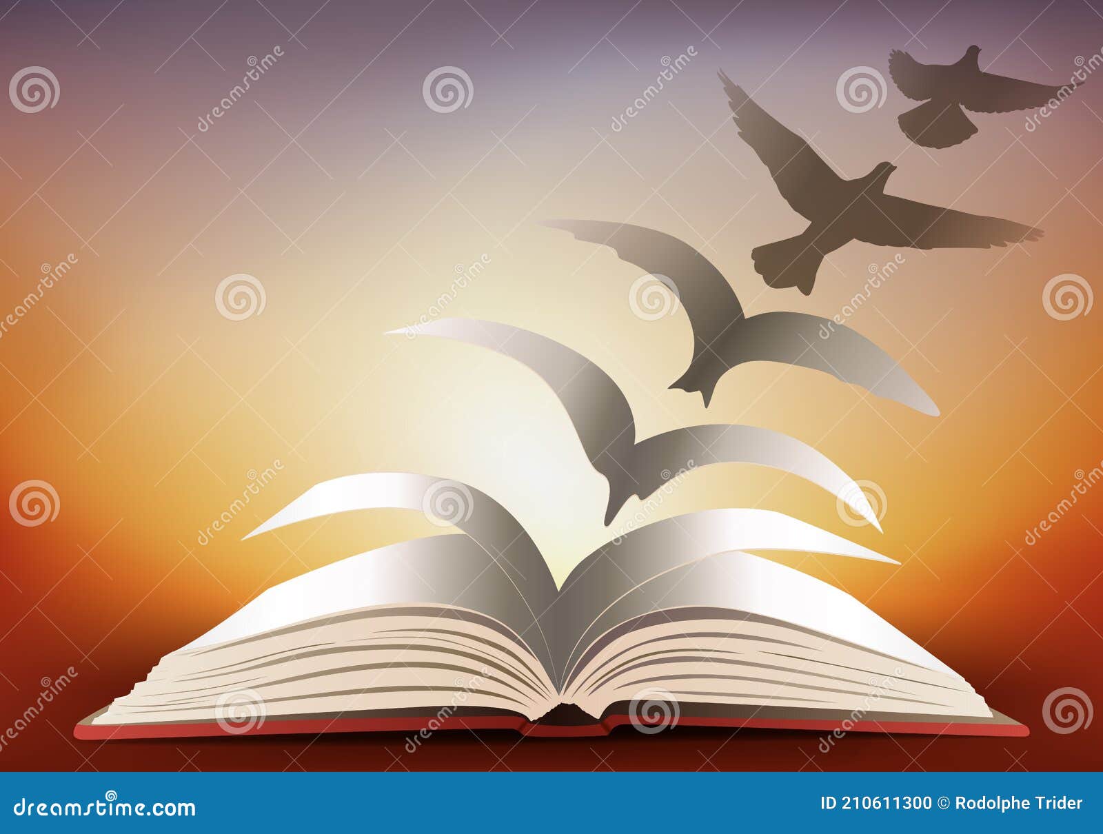 Book With Turn Over Pages Icon, Outline Style Vector Illustration ...