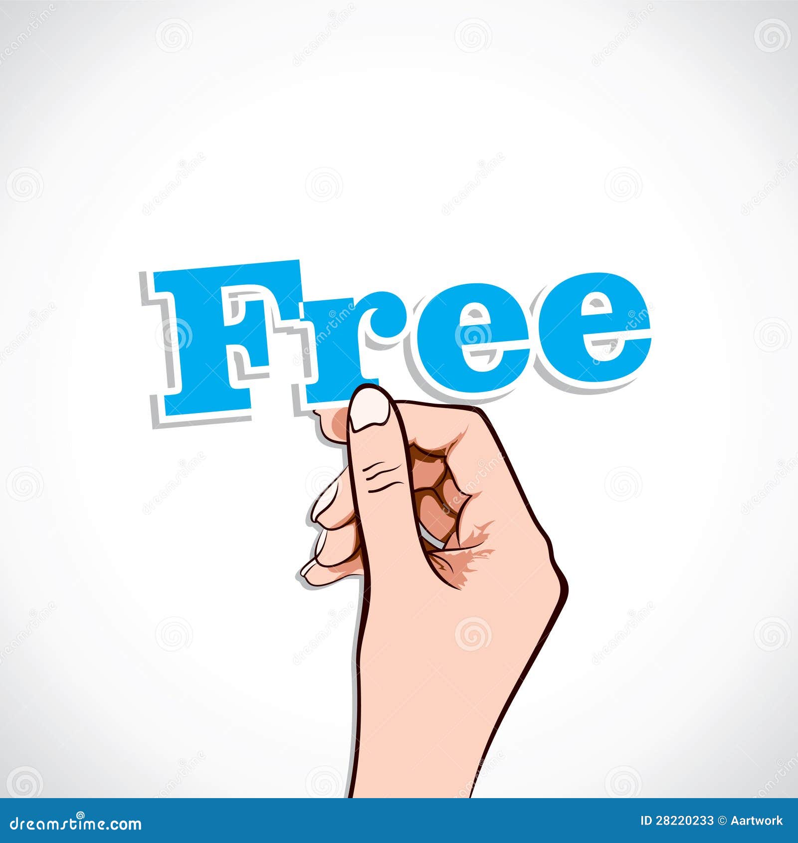 Livre a palavra disponivel ilustração do vetor. Ilustração de branco ...