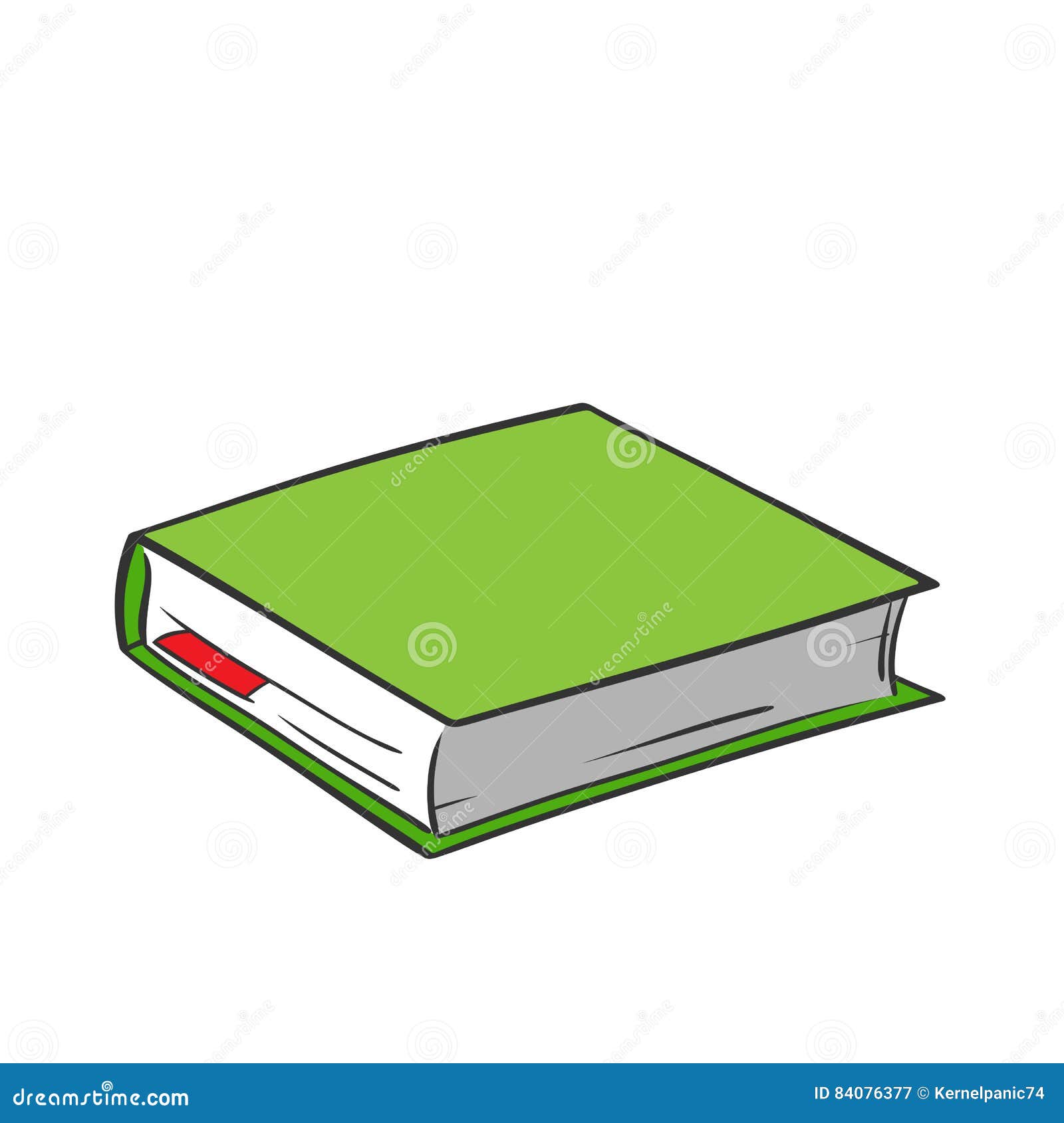 Livre Vert De Bande Dessinée Illustration de Vecteur - Illustration du ...