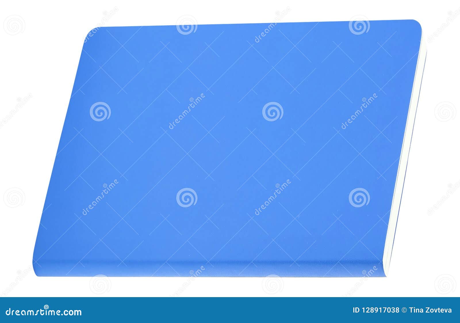 Livro azul isolado foto de stock. Imagem de isolado - 128917038