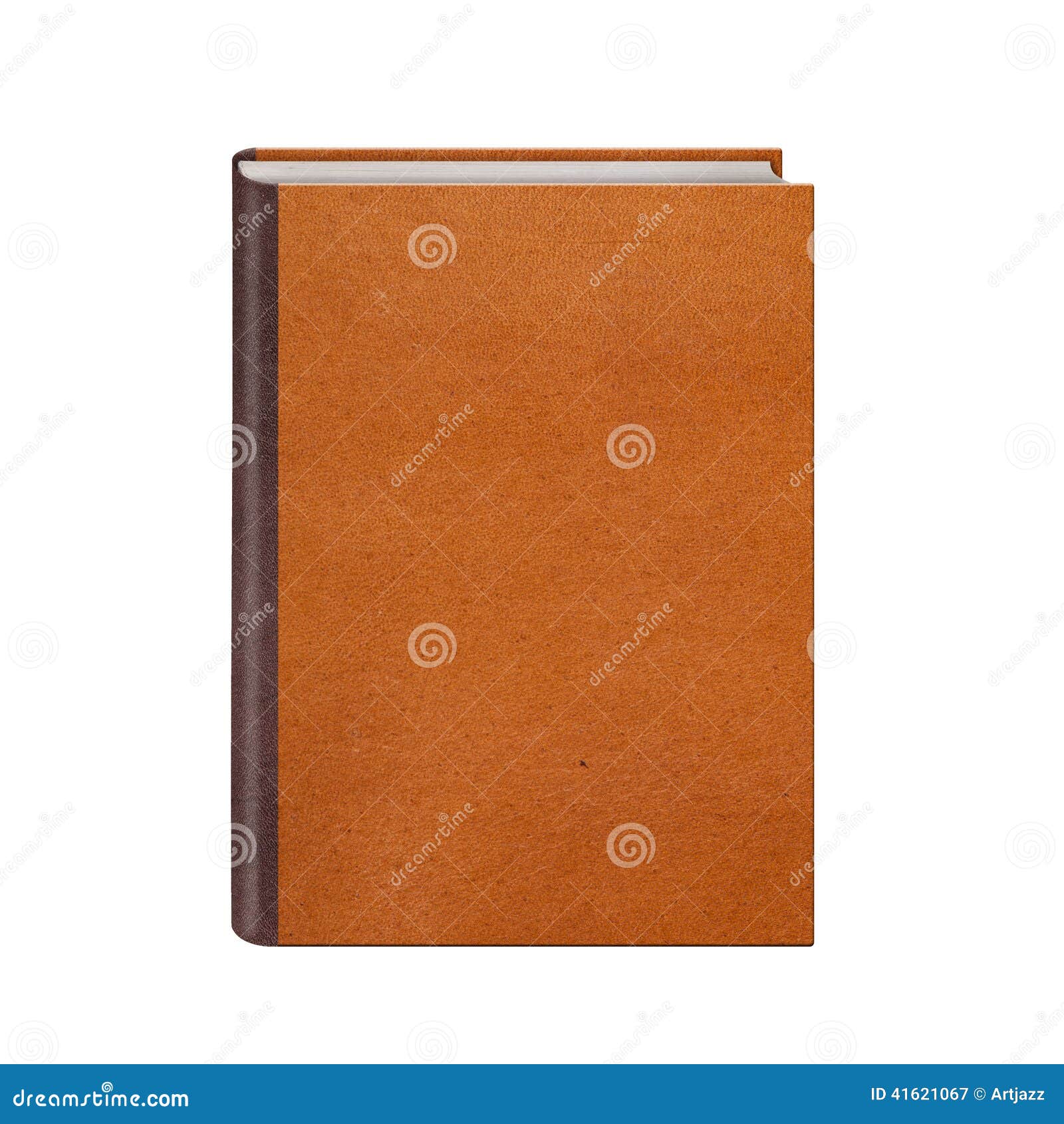 Livro Com a Capa Dura De Couro Marrom Isolada Imagem de Stock - Imagem ...