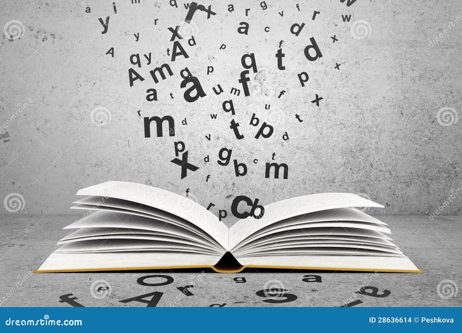 Livro com letras foto de stock. Imagem de manual, fundos - 28636614