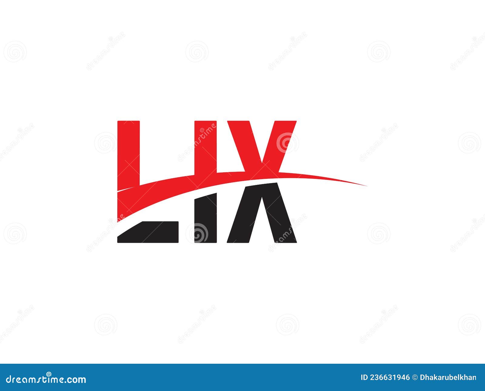 LIX Letter Initial Logo Design Stock Vector - Illustration of logotype ...