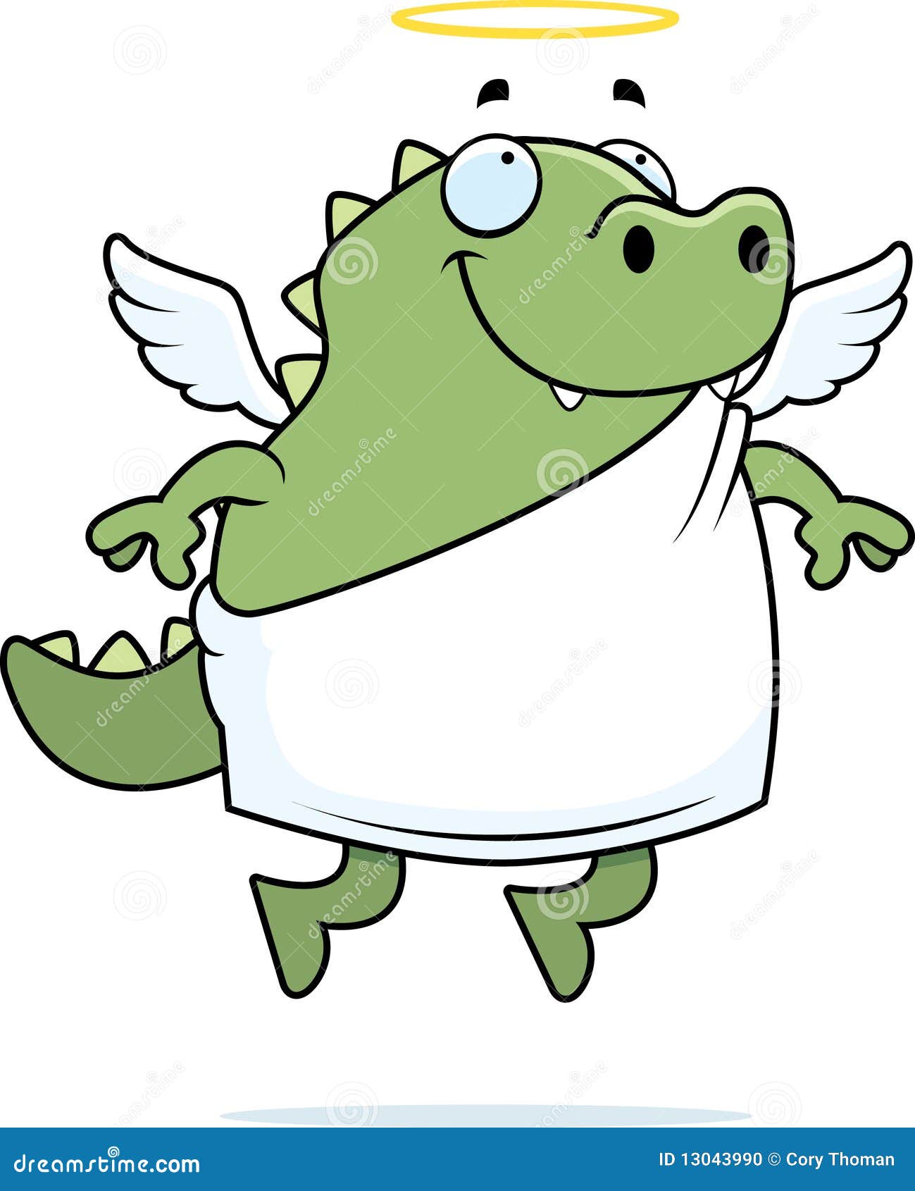 Lizard Angel stock vector. Illustration of happy, crocodile - 13043990