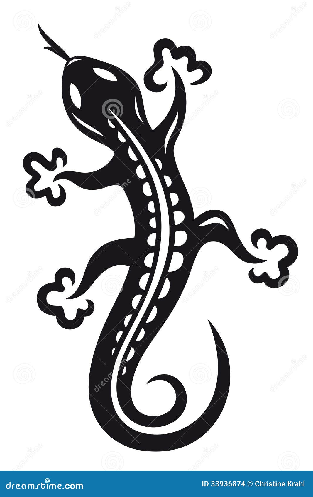 Lizard, animal stock vector. Illustration of decorative - 33936874