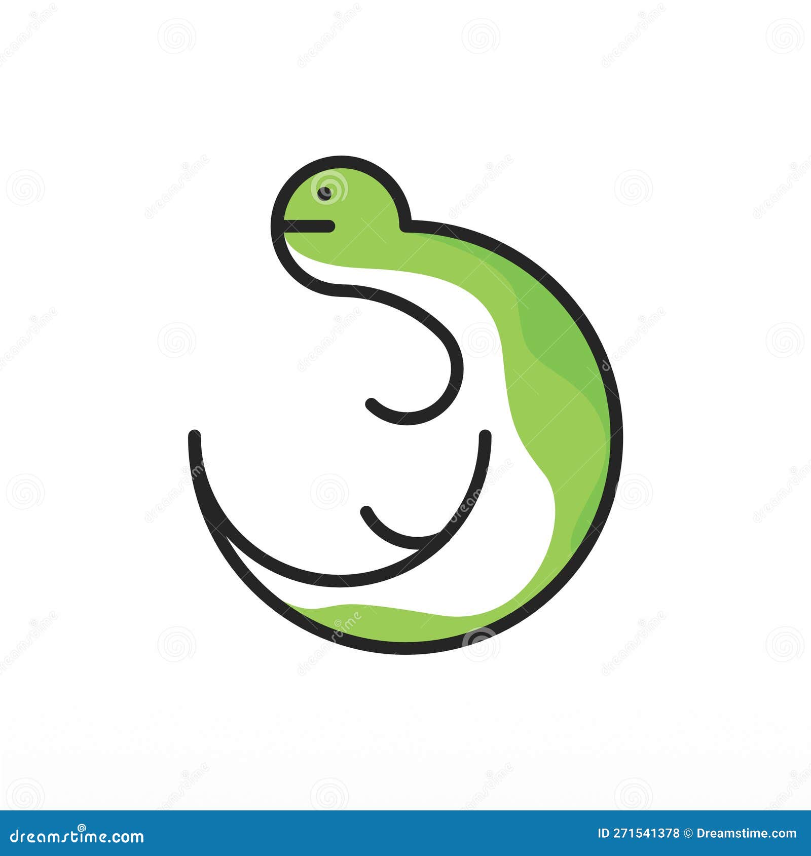 Lizard Animal Reptile Logo Design Stock Illustration - Illustration of ...