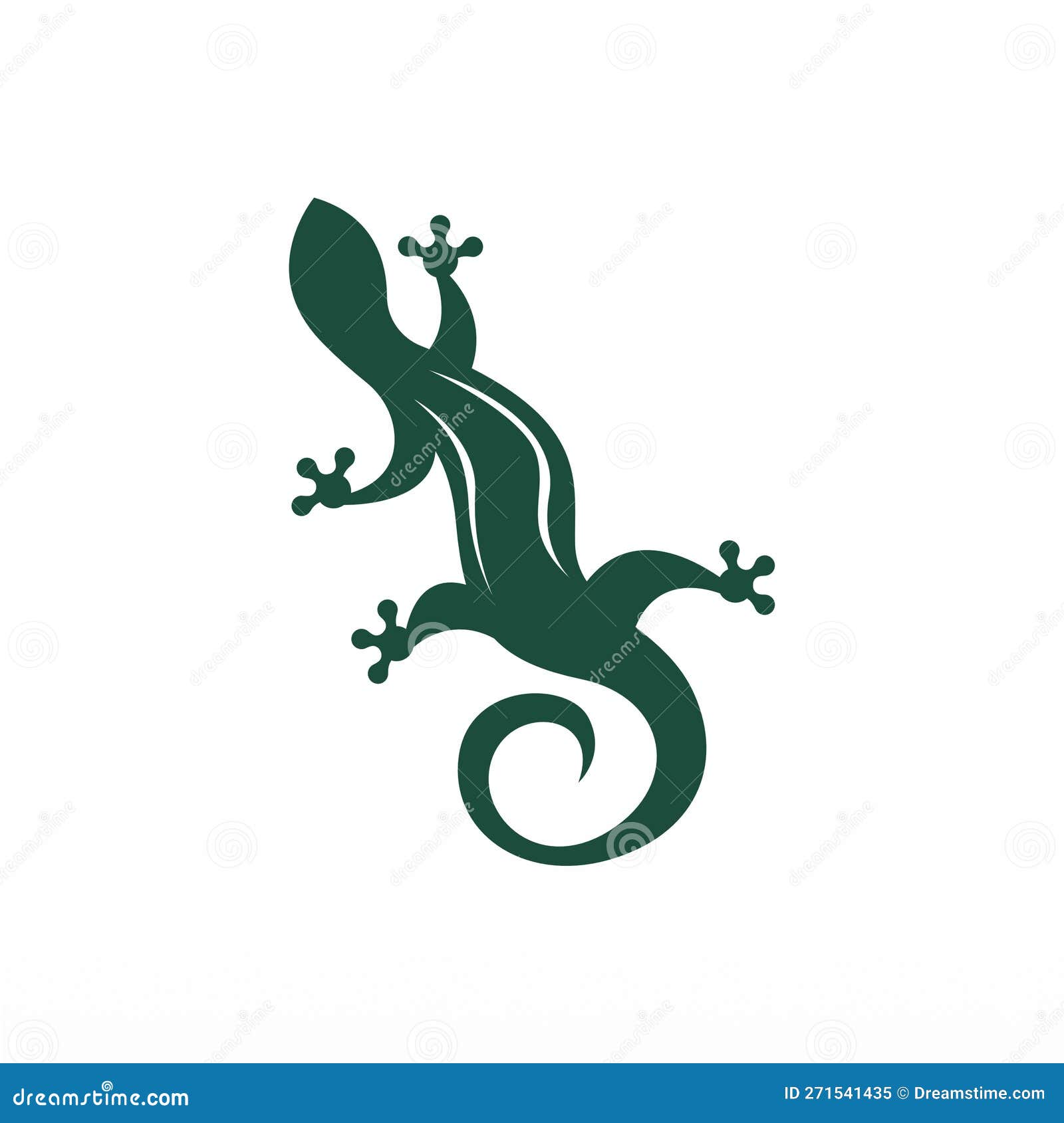 Lizard Animal Reptile Logo Design Stock Illustration - Illustration of ...