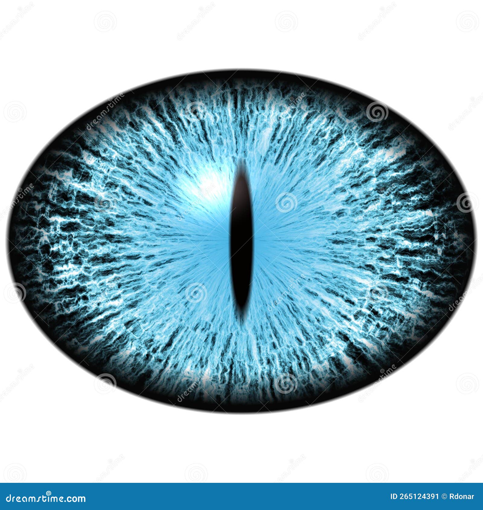 Lizard Blue Eye. Isolated Blue Eye. Big Elliptic Pupil Looking at Stock ...