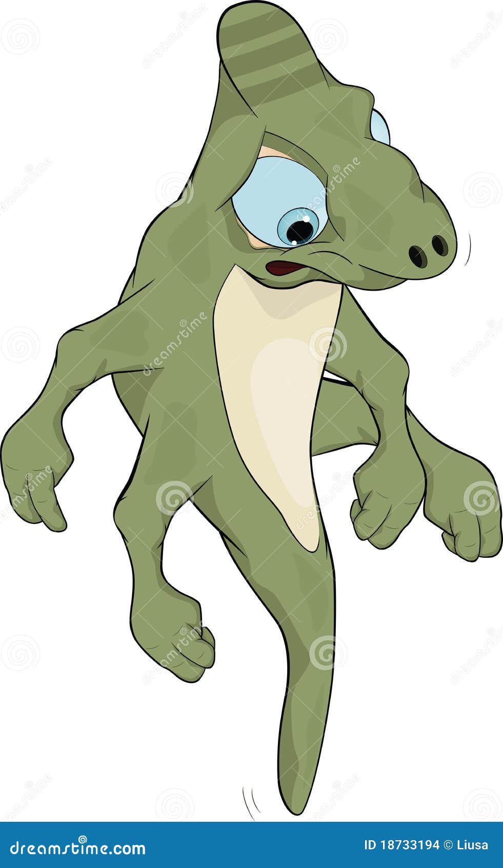 Lizard.Cartoon stock vector. Illustration of comic, small - 18733194