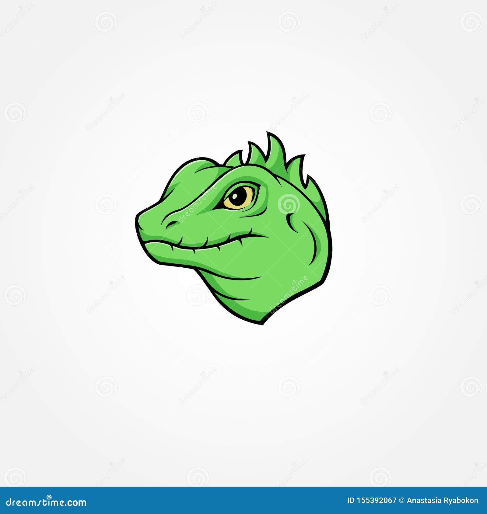 Lizard Mascot Esport Logo Design Cartoon Vector | CartoonDealer.com ...