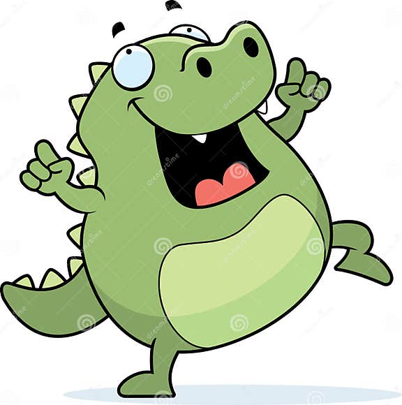 Lizard Dancing stock vector. Illustration of smiling - 10407613