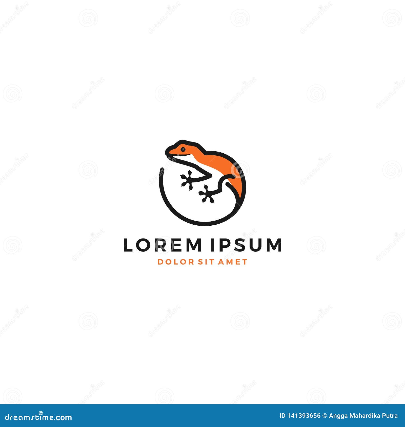Lizard gecko logo vector stock illustration. Illustration of design ...