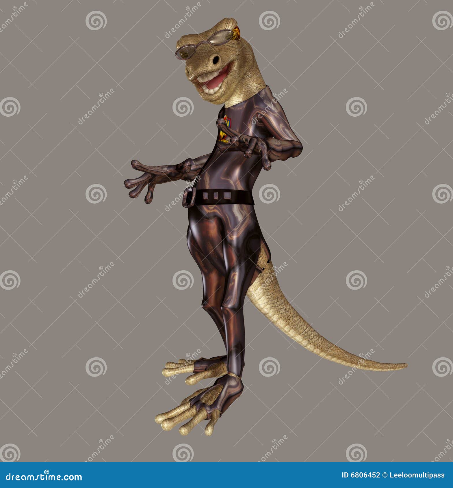 Lizard Hero stock illustration. Illustration of isolated - 6806452