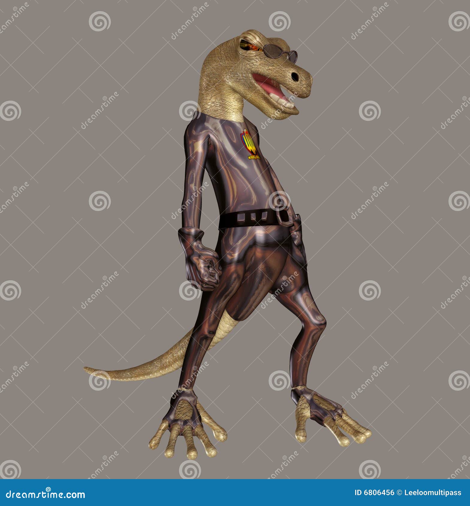 Lizard Hero stock illustration. Illustration of animals - 6806456