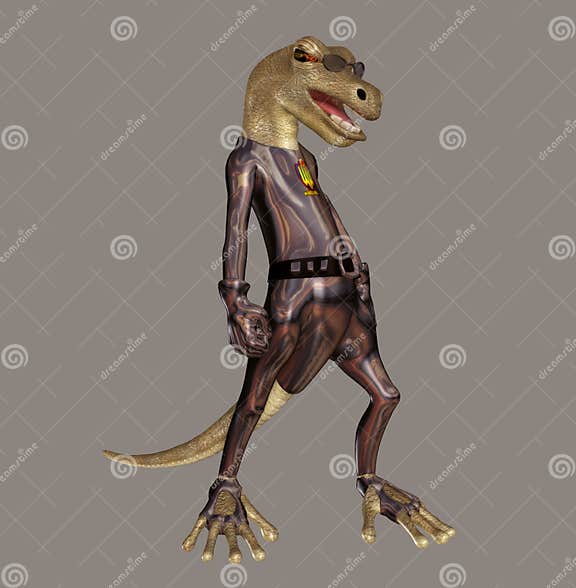 Lizard Hero stock illustration. Illustration of animals - 6806456