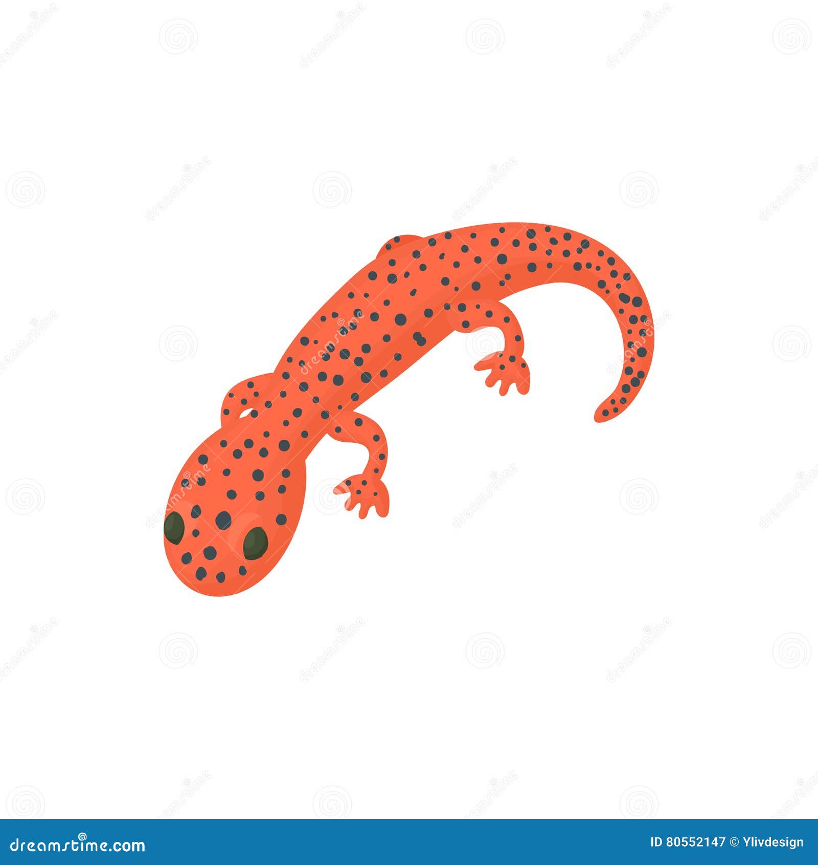 Lizard icon, cartoon style stock vector. Illustration of graphic - 80552147