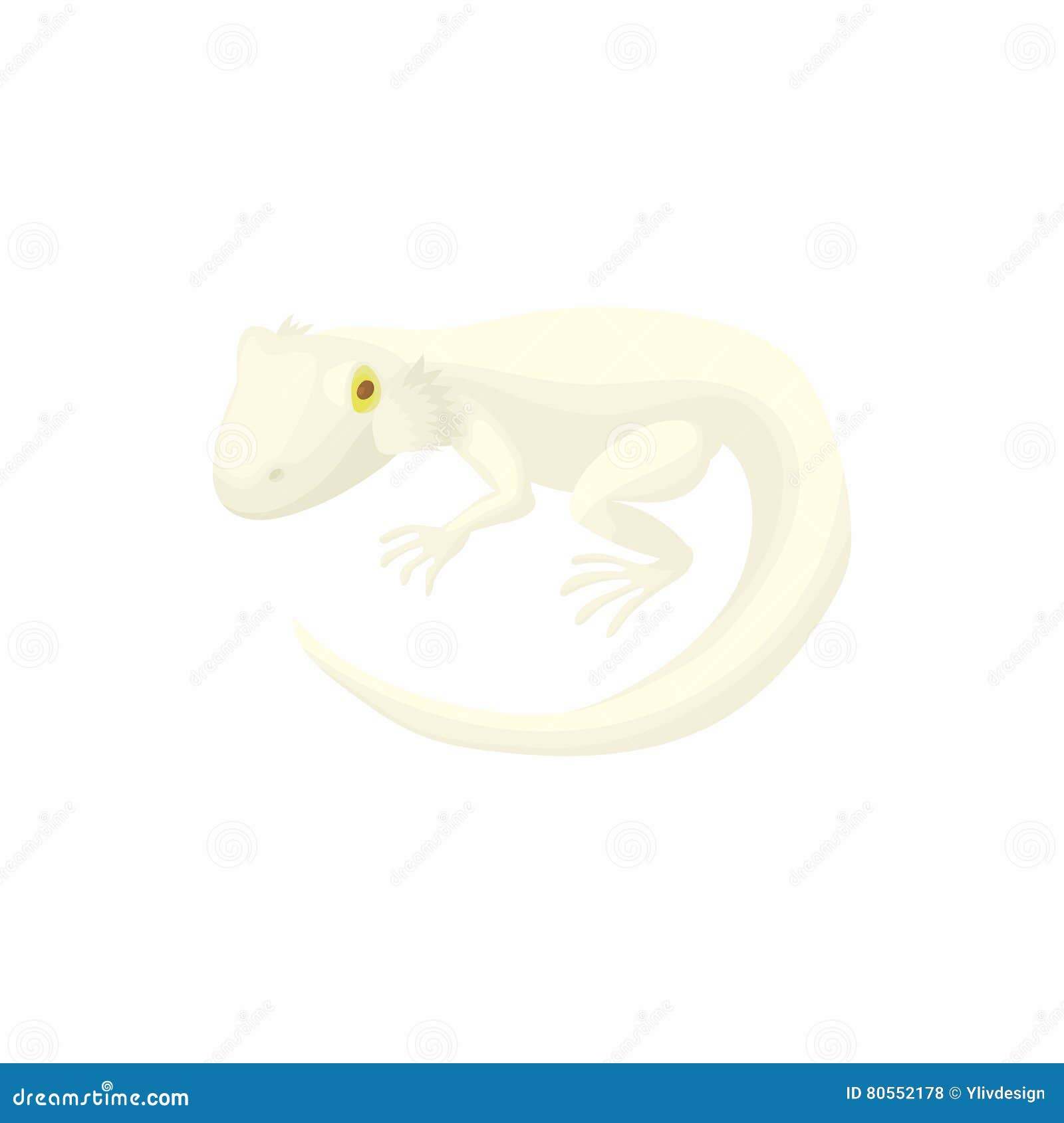 Lizard icon, cartoon style stock vector. Illustration of abstract ...