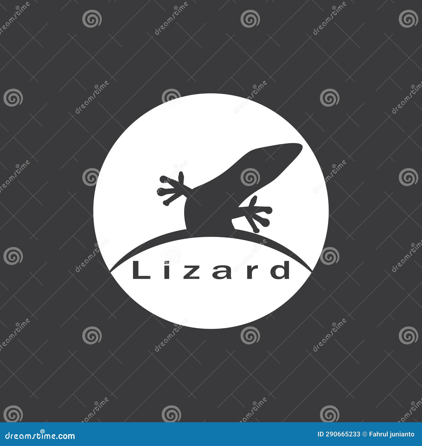 Lizard Icon Silhouette Logo Symbol Vector Stock Illustration ...