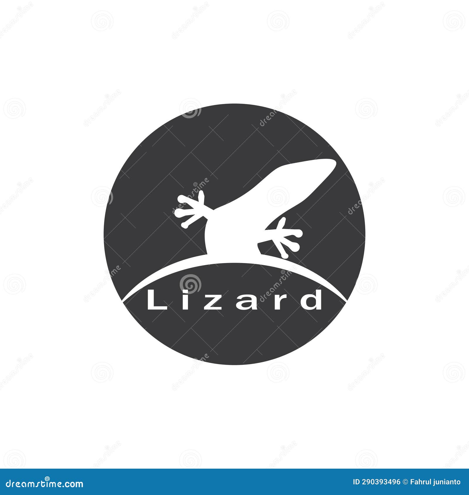 Lizard Icon Silhouette Logo Symbol Vector Stock Illustration ...