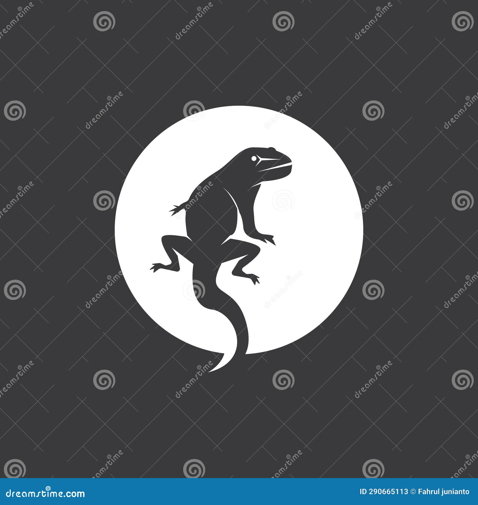 Lizard Icon Silhouette Logo Symbol Vector Stock Illustration ...