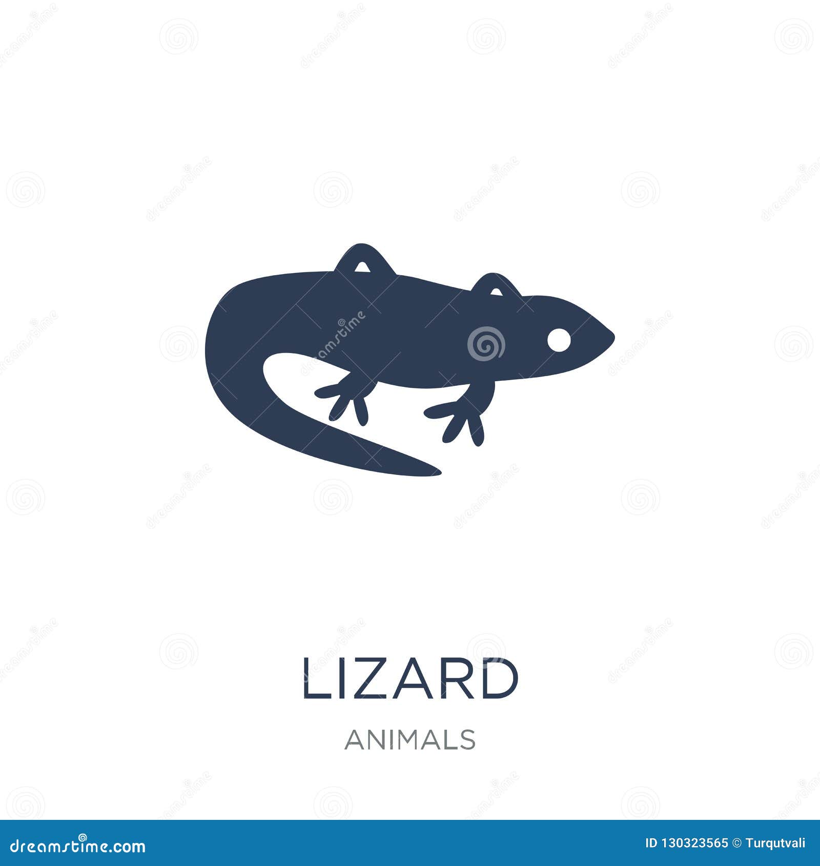 Lizard Icon. Trendy Flat Vector Lizard Icon on White Background Stock ...