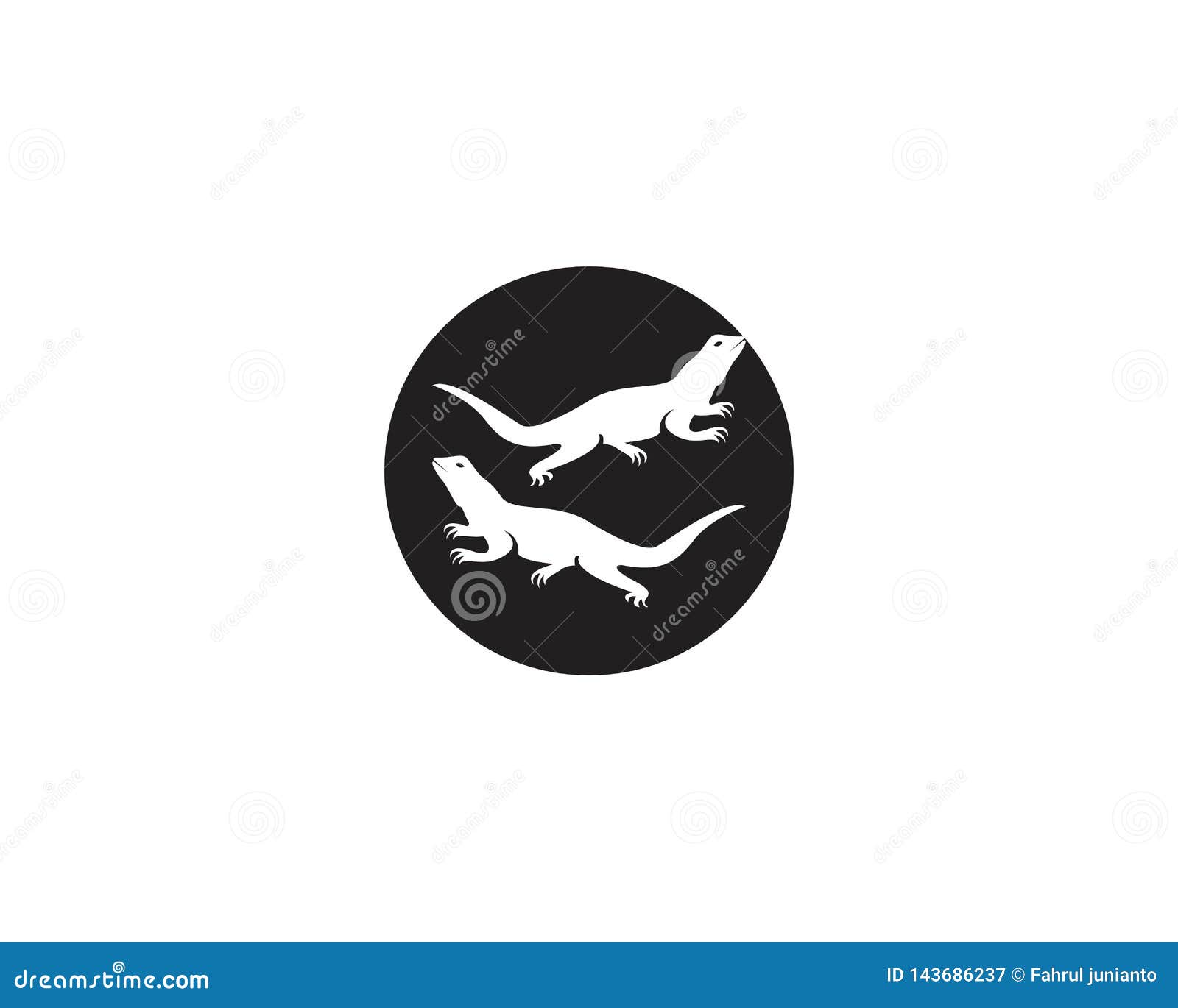 Lizard Icon Vector Illustration Stock Vector - Illustration of icon ...