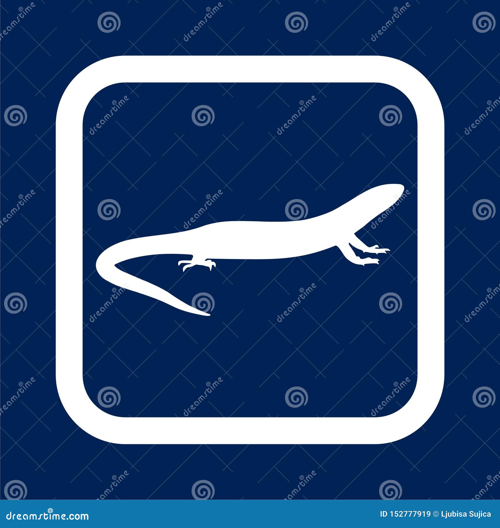 Lizard Icon Vector - Illustration Stock Vector - Illustration of ...