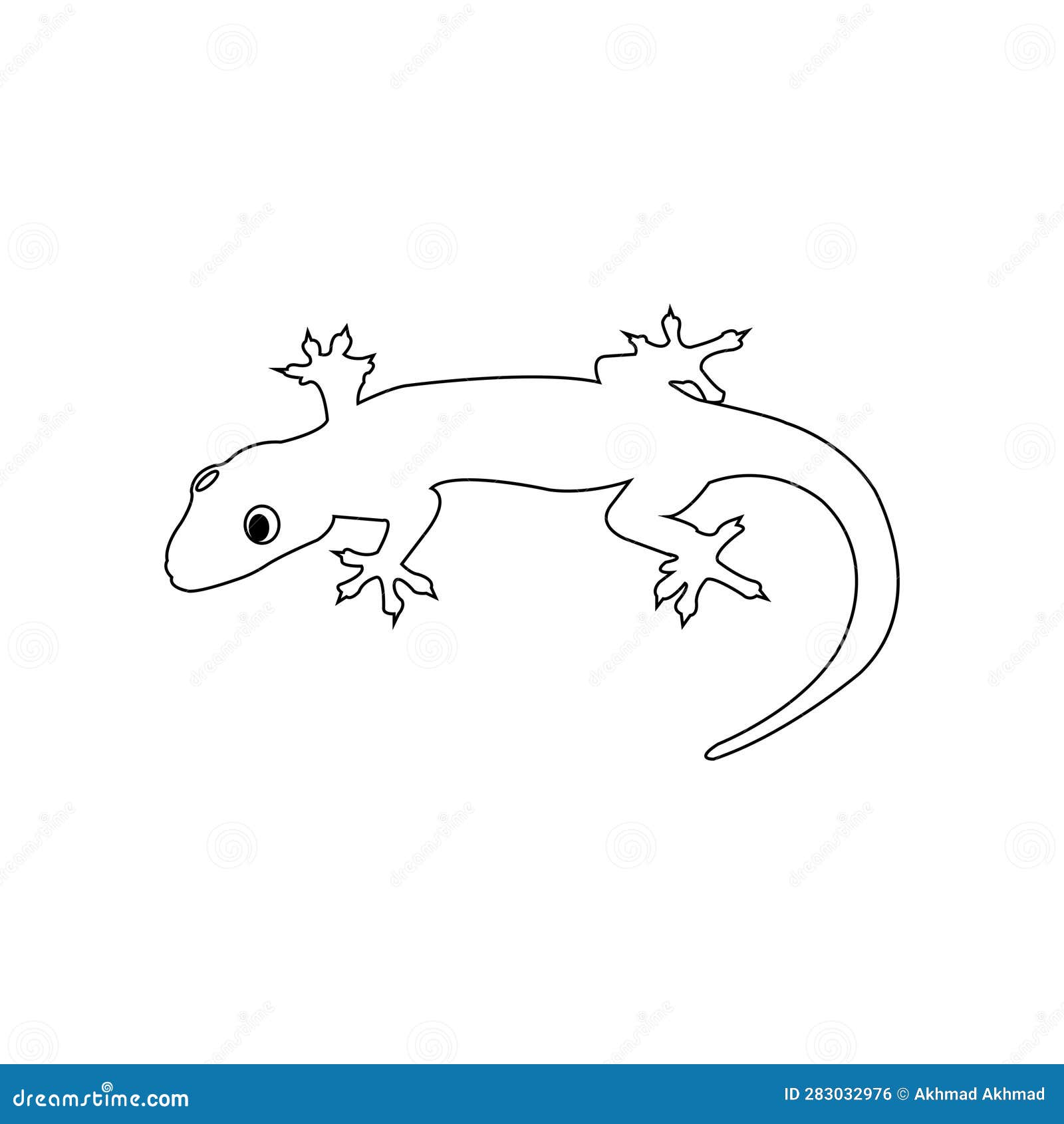Lizard Icon Vector. Reptile Illustration Sign. Cold Blooded Symbol Or ...
