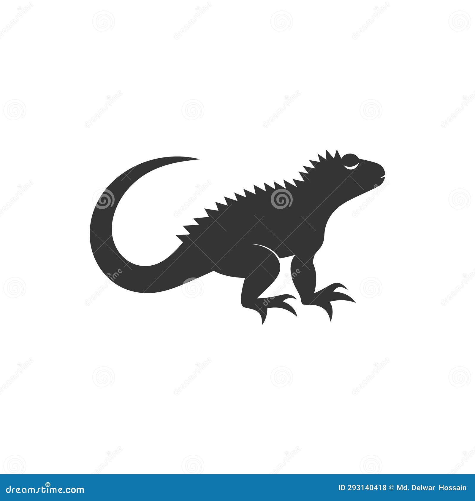 Lizard icon stock vector. Illustration of logo, drawing - 293140418