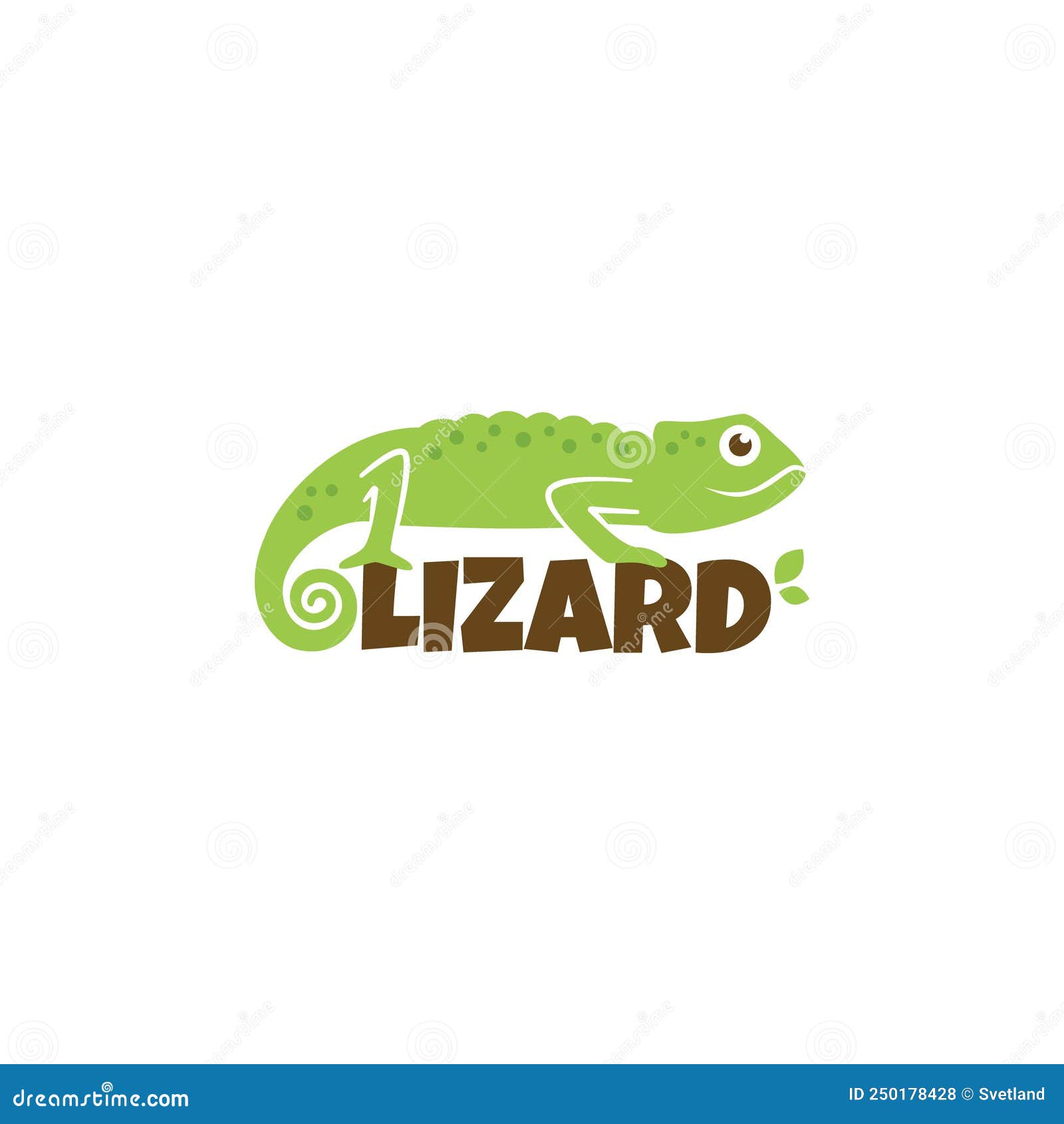 Lizard Logo Design. Lizard Icon, Symbol. Lizard on the Letters Stock ...