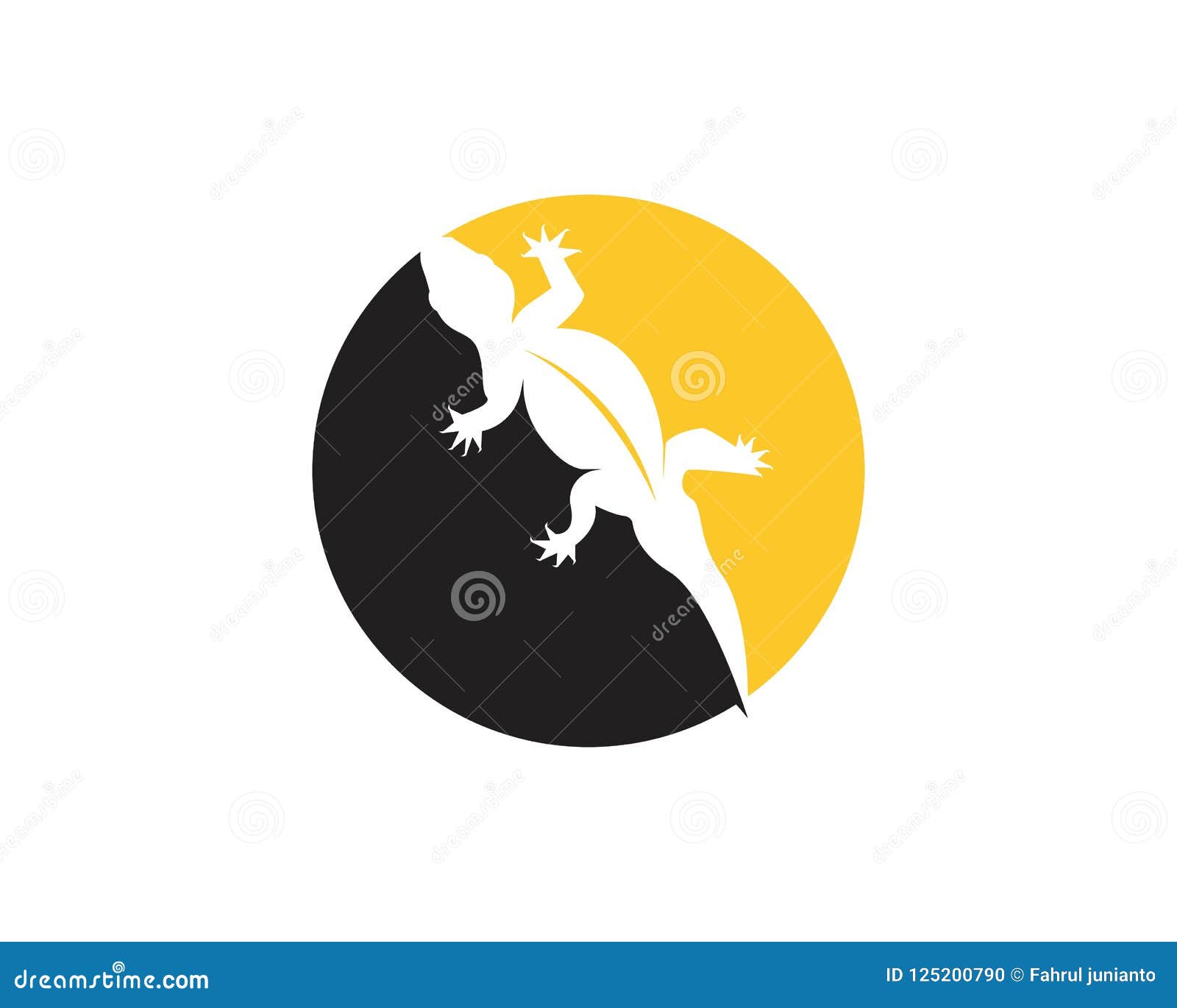 Lizard Logo Design Vector Illustration Stock Vector - Illustration of ...