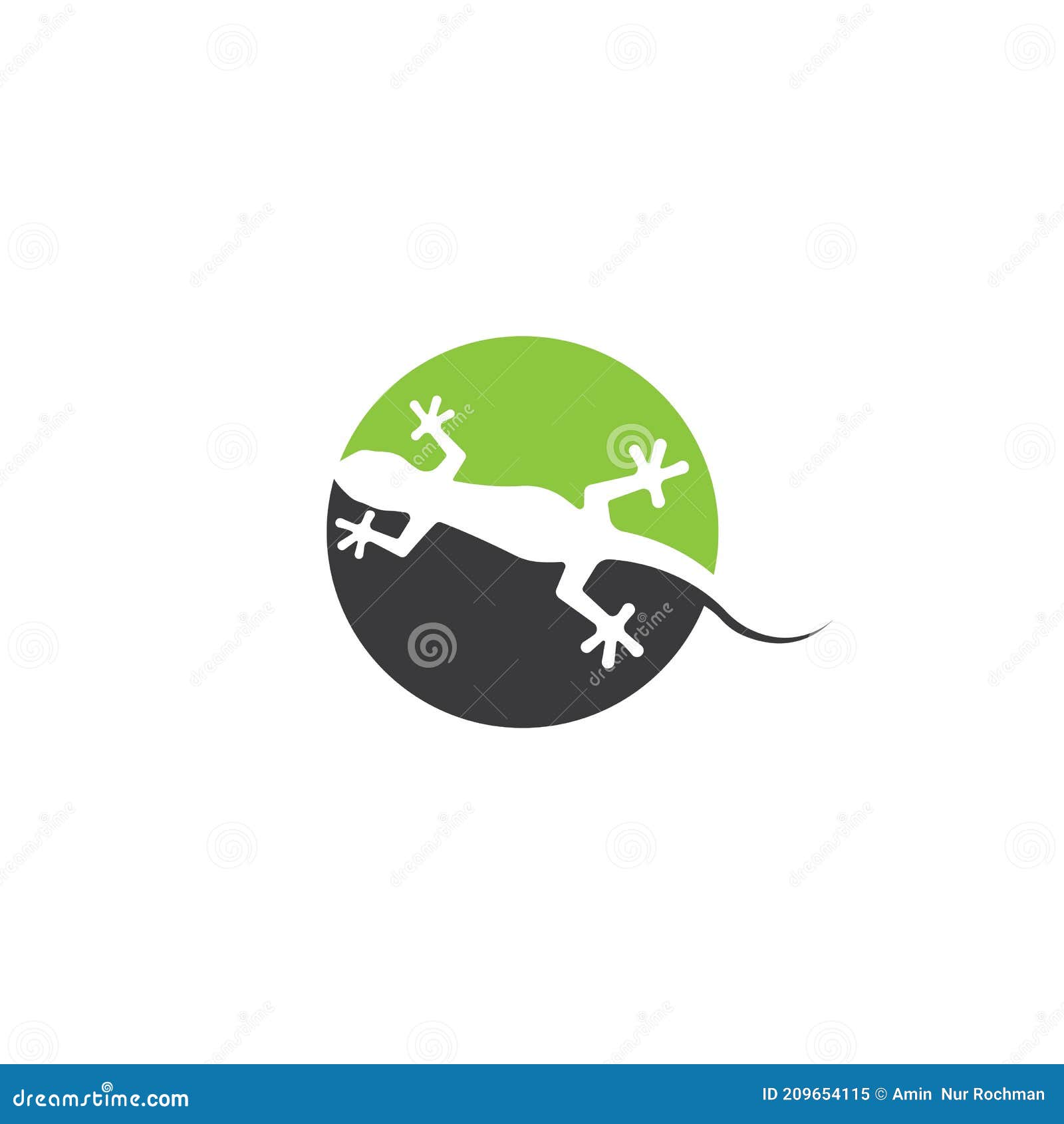 Lizard Logo Design Vector Template Stock Illustration - Illustration of ...