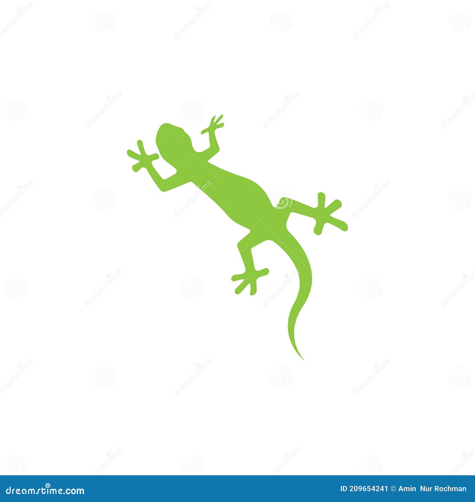 Lizard Logo Design Vector Template Stock Illustration - Illustration of ...