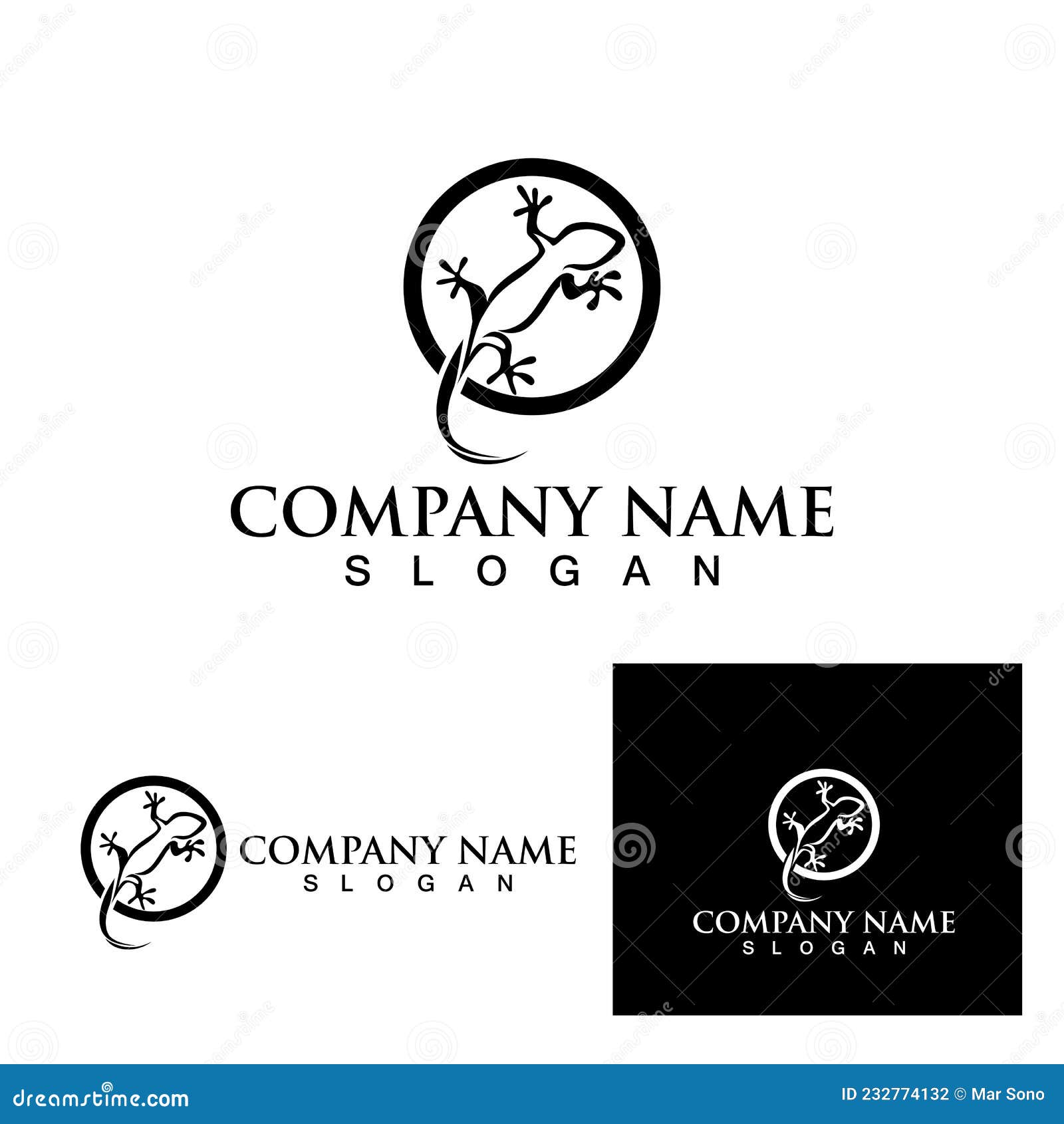 Lizard Logo and Symbol Vector Stock Vector - Illustration of cute ...