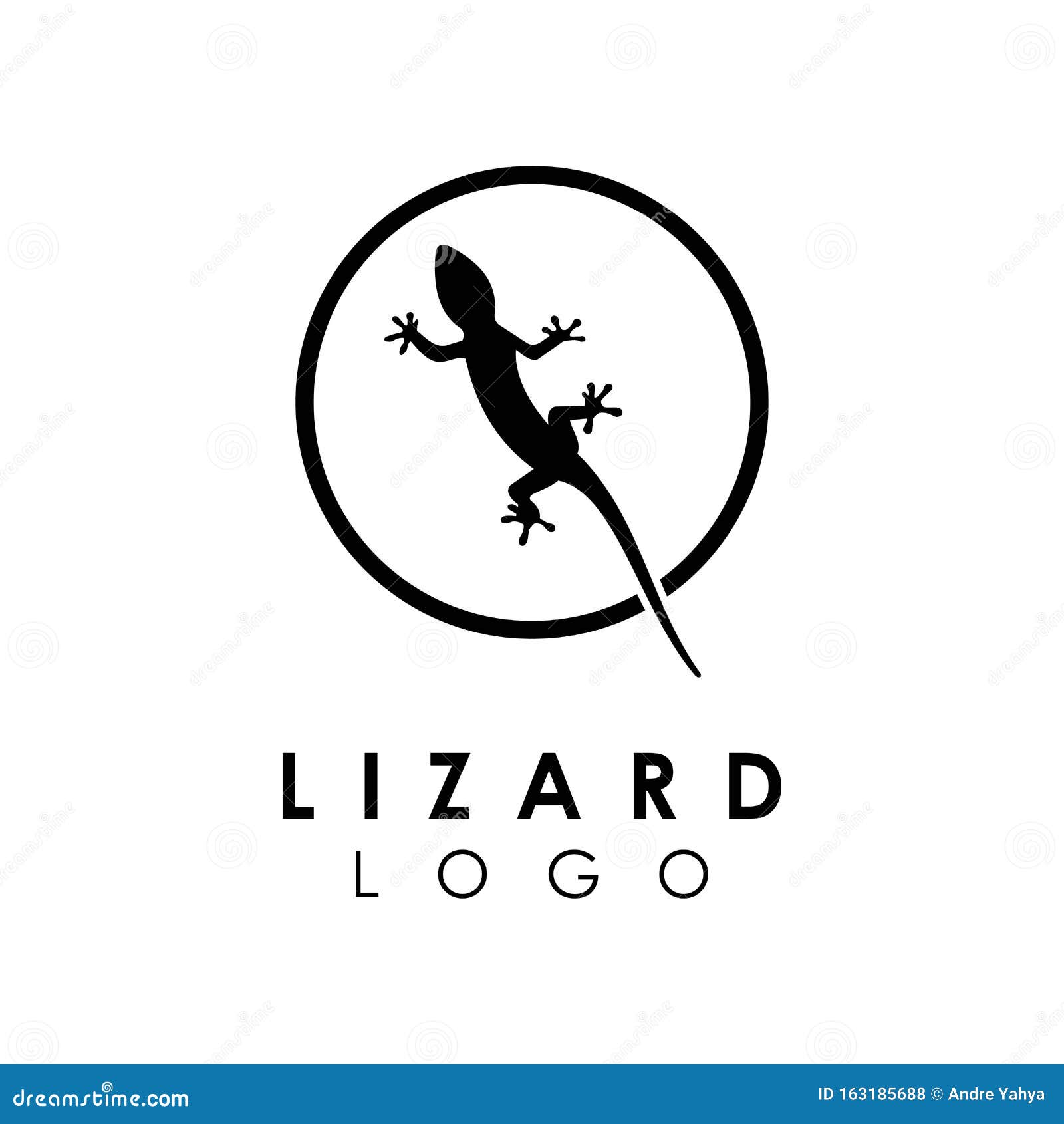 Lizard Logo Template Design Vector Icon Illustration Stock Illustration ...