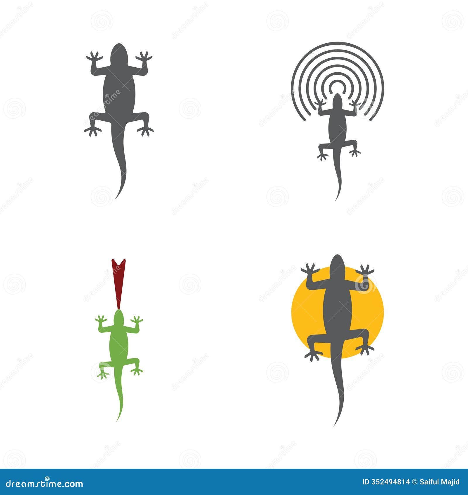 Lizard Logo Vector. Reptile Logo Vector. Wild Animal Logo Template ...